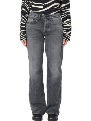 DONDUP Mid-rise Flared Jeans In Cotton Denim - Black
