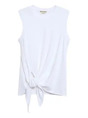 JW Anderson JW Anderson Tie Hem Cotton Tank White