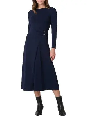 Shoshanna Hardware Knit Harrison Dress - Navy