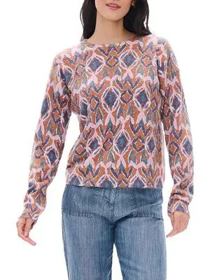 HATLEY Hatley Textured Ikat Crewneck Sweater