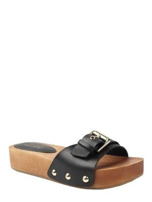 ZIGI Ninnah Leather Slide Sandal - Blklt