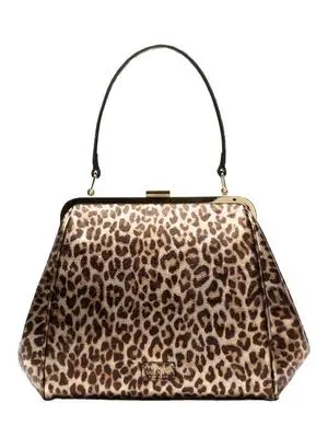 FRANCES VALENTINE Katherine Metallic Leather Frame Bag - Multi