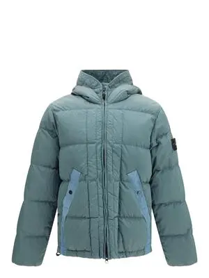 Stone Island Nylon Metal Hooded Puffer Jacket - Green