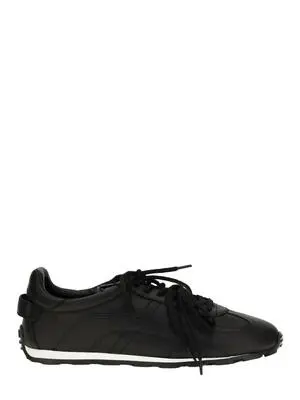 Dsquared2 Leather Lace-up Sneakers - Black