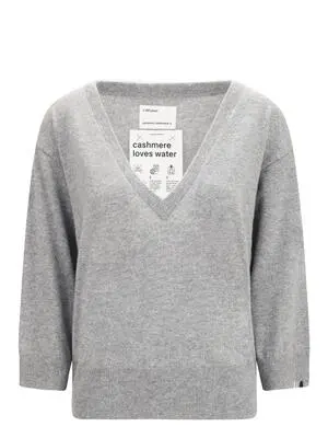 Extreme Cashmere EXTREME CASHMERE N°491 V-neck Cashmere Sweater Grey