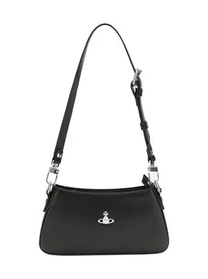 VIVIENNE WESTWOOD Vivienne Westwood Leather Tasha Shoulder Bag Black