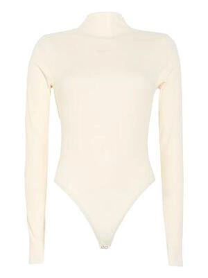 DISCLAIMER DISCLAIMER Bodysuit - Ivory Cotton Elastane