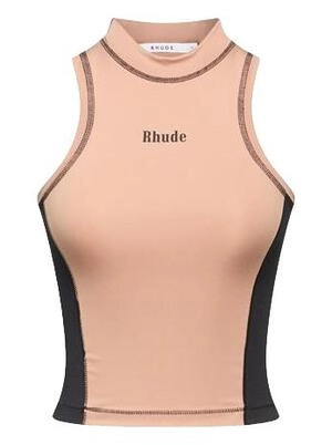 Rhude Sleeveless Two-tone Crewneck Top - Pink