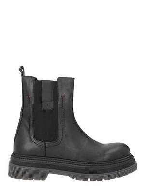 INUOVO Leather Chelsea Boots With Block Heel - Black