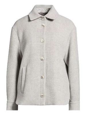 Peserico Virgin Wool Blend Flannel Overshirt - Grey