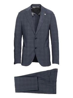 LARDINI Suit Size Polyester, Wool, Elastane - Charcoal