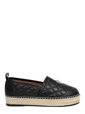 Philipp Plein Nappa Espadrilles With Skull Embellishment - Black