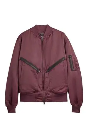 Adidas Y-3 Bomber Oversized Jacket - Shadow Maroon