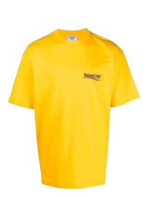 Balenciaga Balenciaga Political Campaign T-Shirt Large Fit Yellow