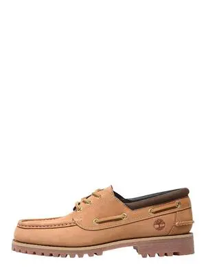 Timberland 3-eye Lug Handsewn Boat - Wheat