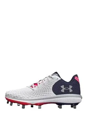 Under Armour Ua Glyde 2 Mt Le Softball Cleats - White/black/red