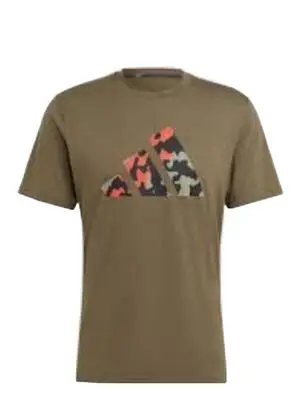 Adidas Train Essentials Seasonal Logo Training T-shirt Asia Sizing - Olive Green