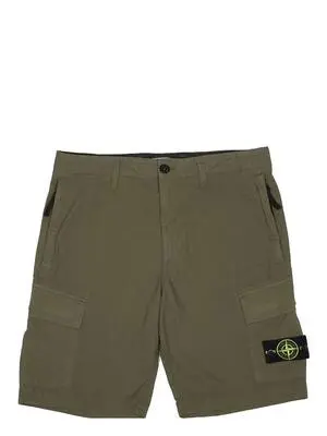 Stone Island Cargo Bermuda Shorts - Olive Green