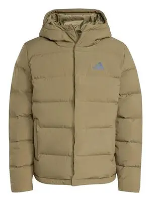 Adidas Helionic Climawarm Hooded Down Jacket - Olive Strata