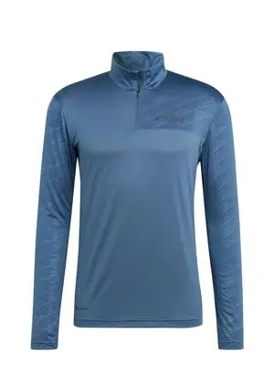 Adidas Multi Half-zip Long Sleeve Tee - Blue