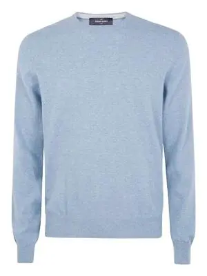 GRAN SASSO Long Sleeve Crewneck Jumper - Blue