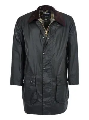 Barbour Border Waxed Jacket - Black