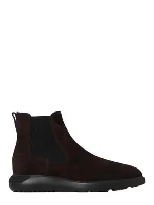 Hogan Round Toe Ankle Boots - Black