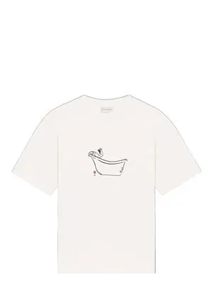 Drole De Monsieur Wine Bath T-shirt White