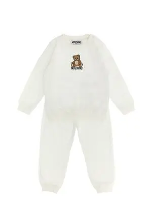 Moschino Teddy Bear Sweatshirt And Jogger Set - White