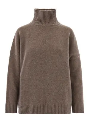 Max Mara Knit Turtleneck Jumper - Hazelnut