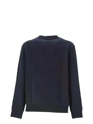 BOSS Relaxed-fit Cotton Terry Sweatshirt With Embroidered Logo - Blue