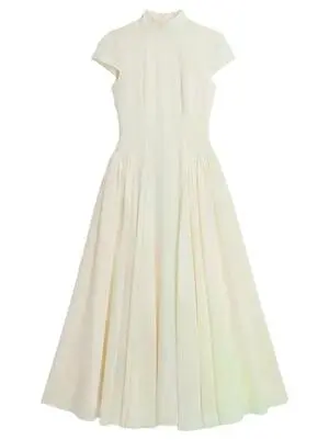 REFORMATION Reformation Maven Cap-Sleeve Midi Dress Neutrals