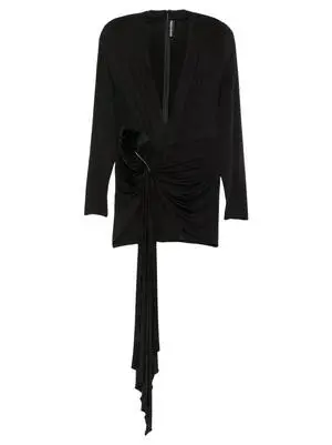 DAVID KOMA David Koma Embellished Draped Mini Dress