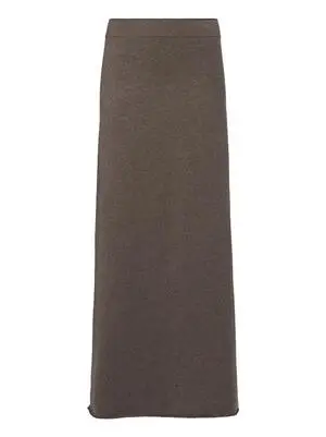 Arch4 Cashmere Maxi Skirt - Grey