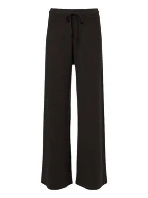 Arch4 Beau Cashmere Wide Leg Drawstring Sweatpants - Brown