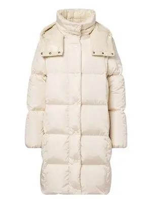 Moncler Moncler Hooded Down Coat White