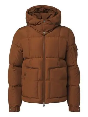 Moncler Hooded Down Jacket - Brown