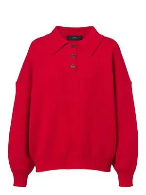 Arch4 Arch4 Cashmere Polo Sweater Red