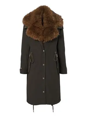 Moncler Halicte Down Parka - Brown