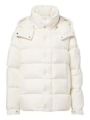 Moncler Maya 70 Hooded Down Jacket - White