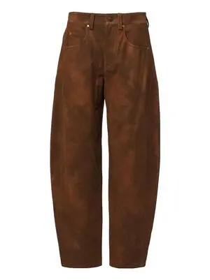 MARANT ETOILE Belky Barrel-leg Pants - Brown