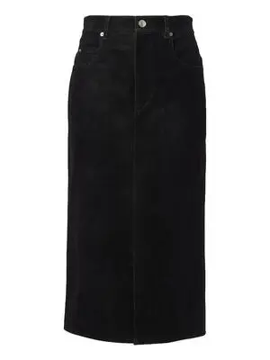 MARANT ETOILE Bisane Midi Skirt - Black