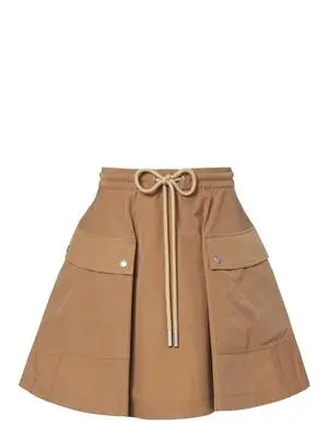 Moncler Pleated Mini Skirt - Beige