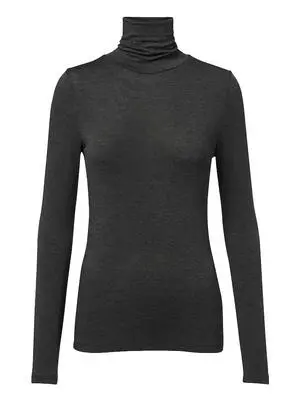 AGOLDE Pascale Turtleneck Sweater In Charcoal Heather - Grey