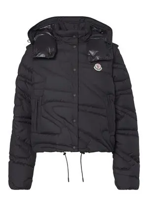 Moncler Leona Hooded Down Jacket - Black