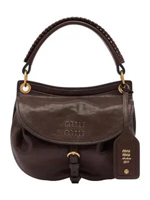 Miu Miu Rendez-vous Leather Shoulder Bag - Brown