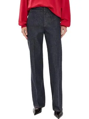 Tibi Petite Indigo Denim Trouser Jeans - Dark Denim