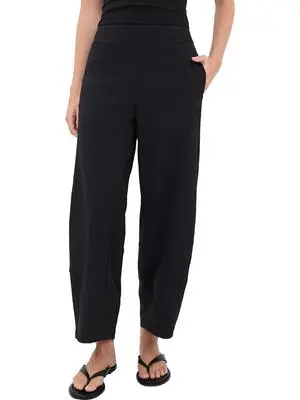 RIPLEY RADER Ponte Knit Barrel Pants - Black