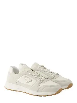 PRADA Prada Suede And Re-Nylon Lace-Up Sneakers