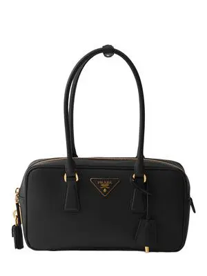 Prada Small Saffiano Leather Top-handle Bag - Black